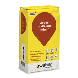Weber producerer og leverer mørtel, beton og mineralske gulvprodukter